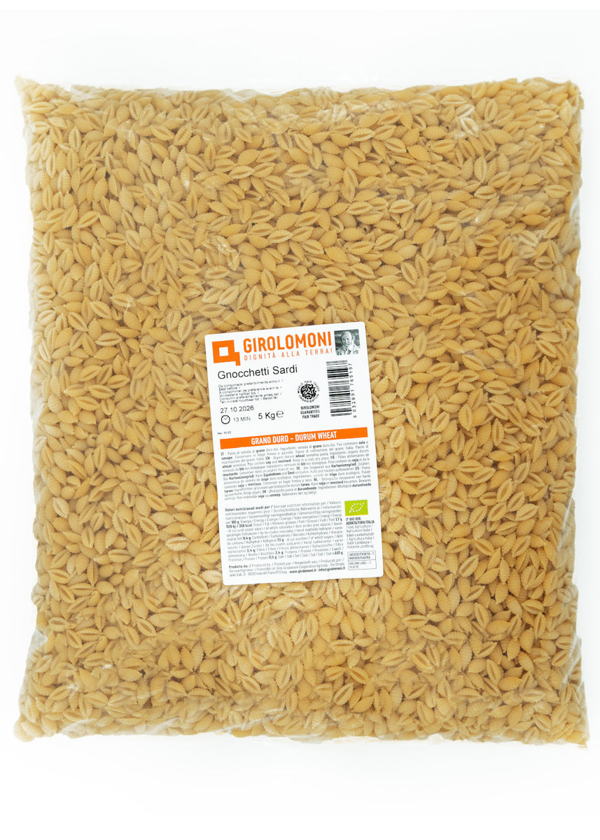 Gnocchetti sardi Trafila ruvida - 5 KG Semola di Grano duro Biologico ...